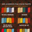 Check Out a Chart Illustrating the Wes Anderson Film Color Palette
